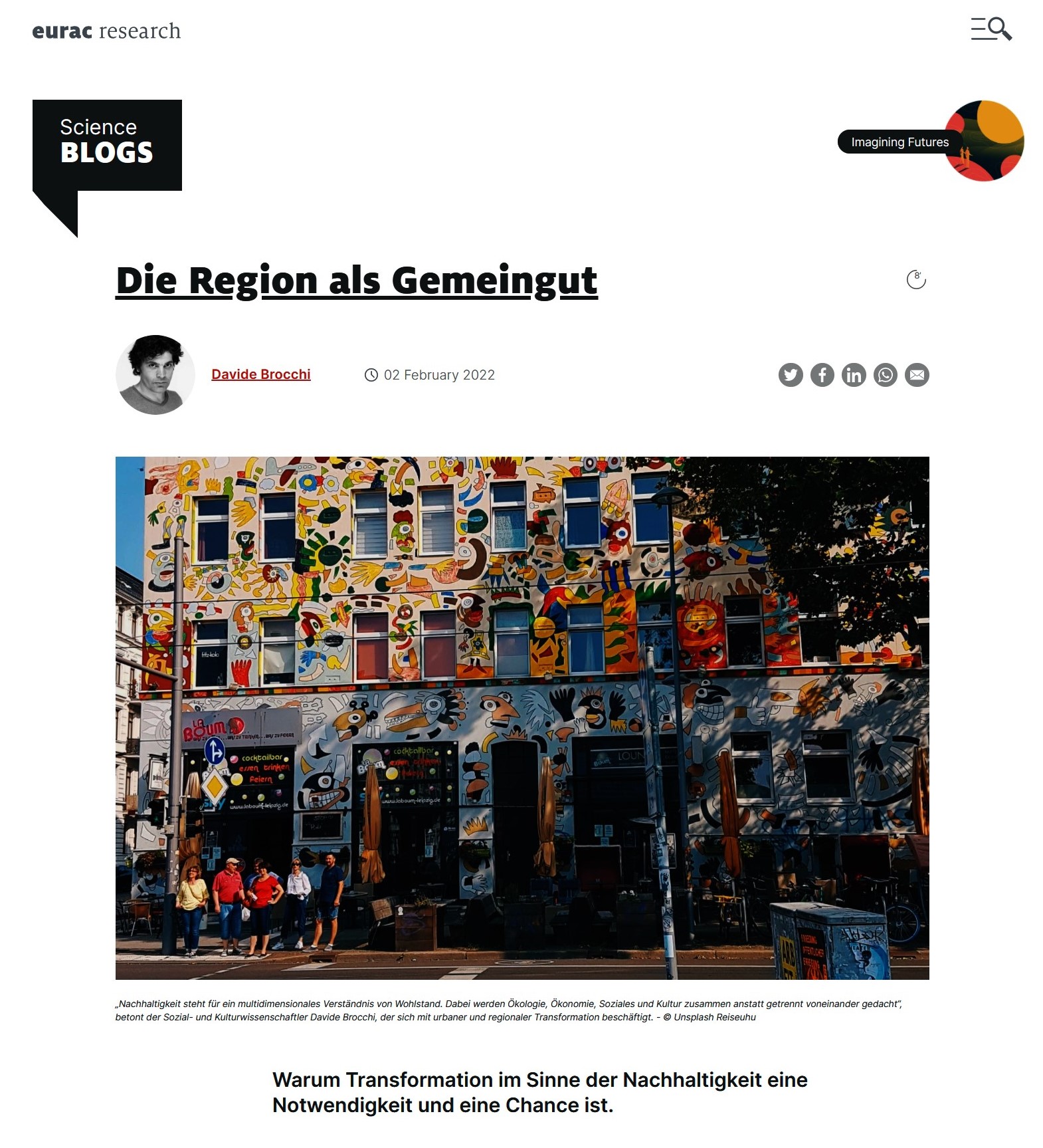 Wissenschaftliche Aufsätze - Davide Brocchi
